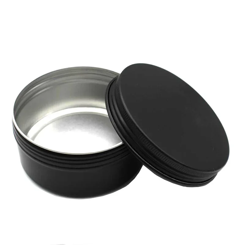 100Pcs-10g-15g-20g-30g-50g-60g-Empty-Black-Aluminum-Tins-Cans-Screw-Top ...