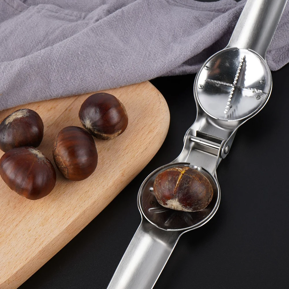 Chestnut-Tongs-Stainless-Steel-Chestnut-Clip-Metal-Nutcracker-Nuts ...