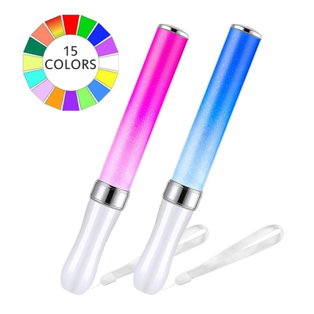Battery-Powered-Light-Sticks-15-Colors-Change-LED-Glow-Stick-Wedding ...