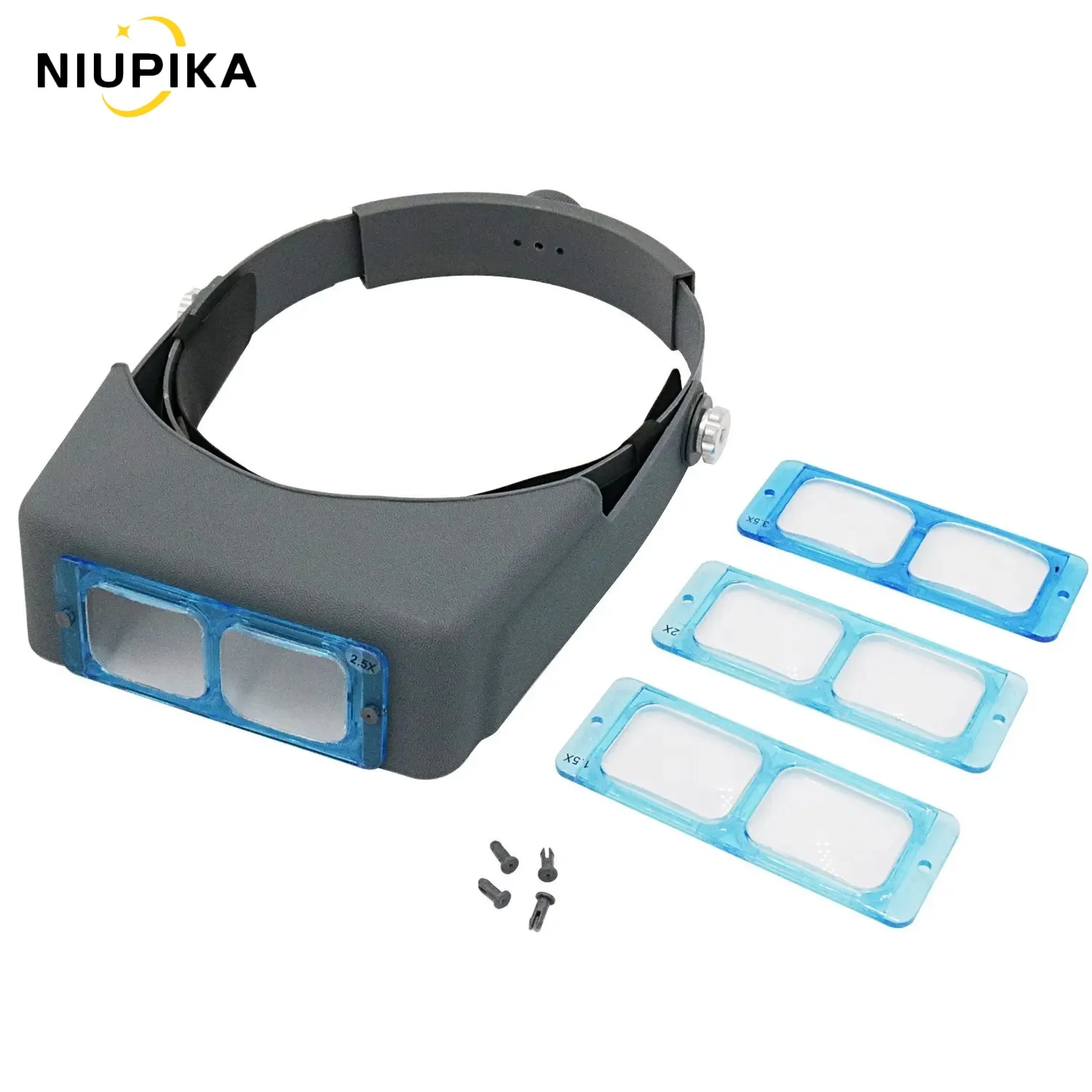 NIUPIKA-Head-Mounted-Magnifying-Glass-Reading-Electronic-Clock-Repair ...