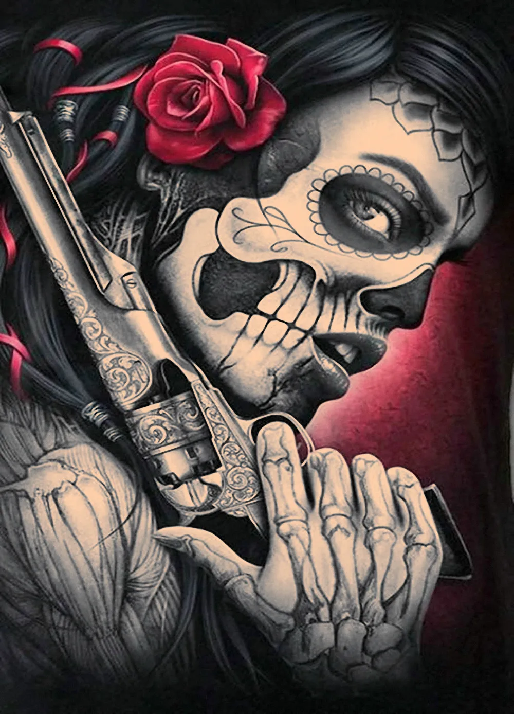 Cool Skull Tattoo Designs On Paper