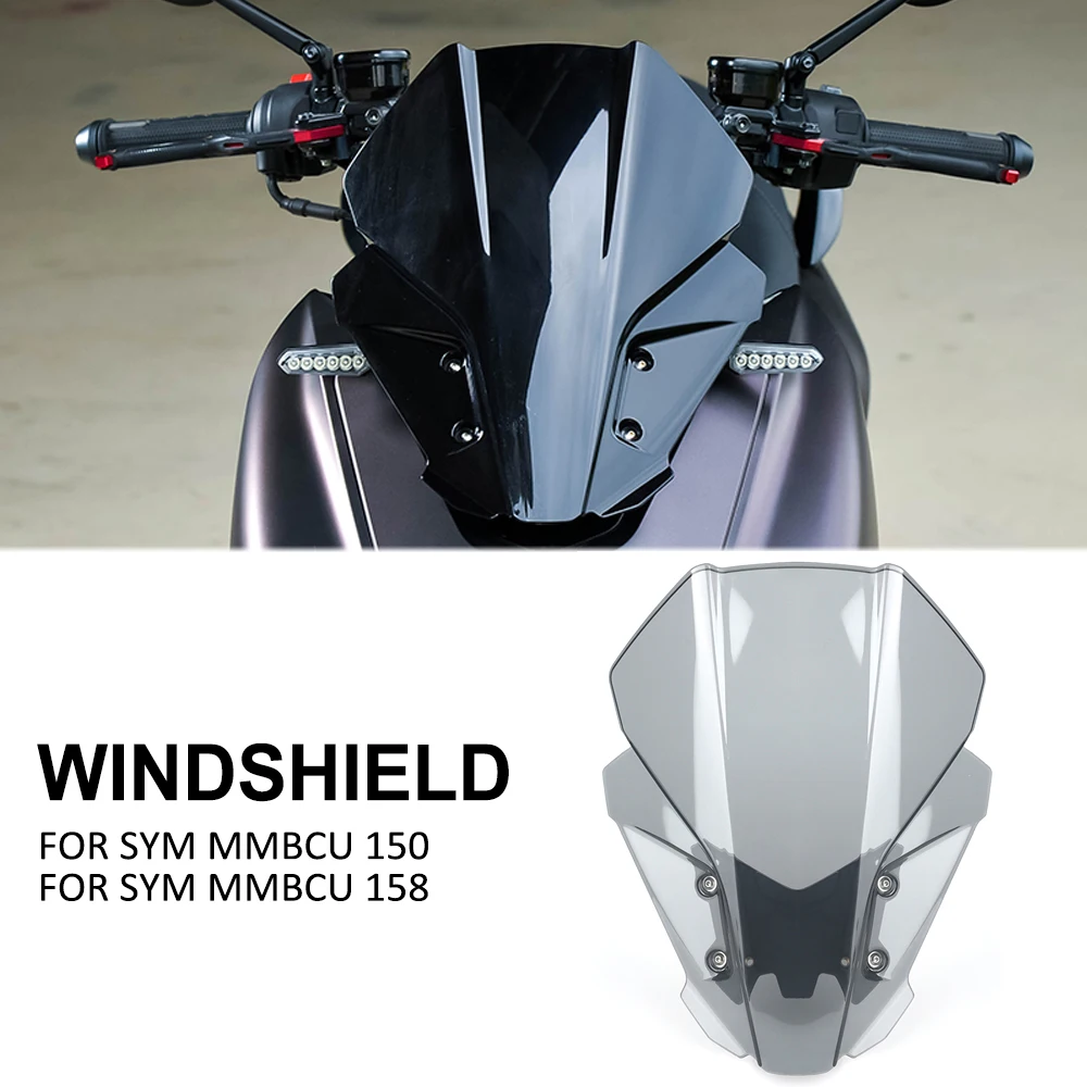 FOR-SYM-MMBCU-150-MMBCU-158-MMBCU150-MMBCU158-Motorcycle-Front-Windscreen-Windshield-Wind-Screen ...