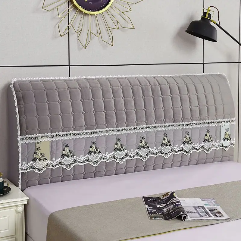 Modern-Style-Quilted-Thicken-Bedside-Cover-Universal-Solid-Wood-Bedhead ...