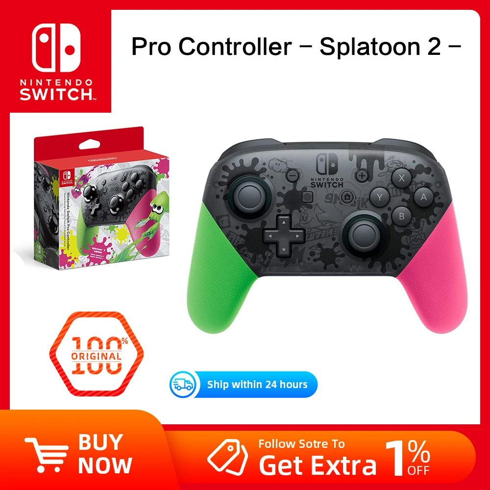 Nintendo Switch Pro Controller-splatoon 2 Edição Bluetooth 3.0 E ...