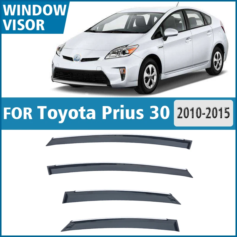 FOR-Toyota-Prius-30-2010-2015-Window-Visors-Rain-Guard-Windows-Rain ...