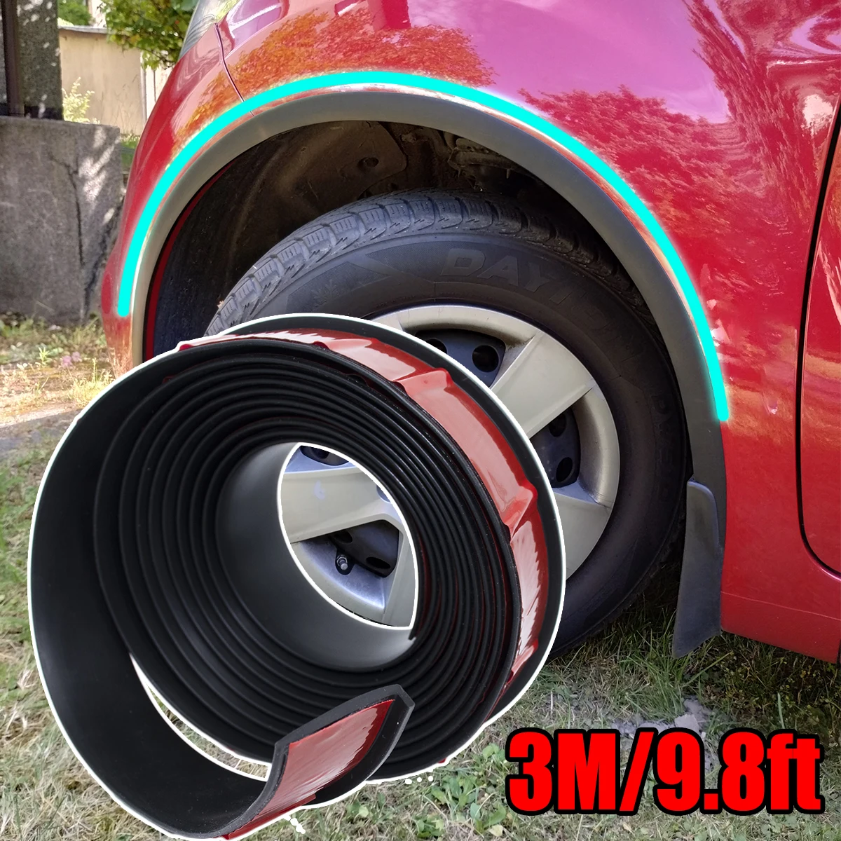 Universal-Rubber-Seal-Strip-Fender-Flare-Car-Wheel-Eyebrow-Protector ...