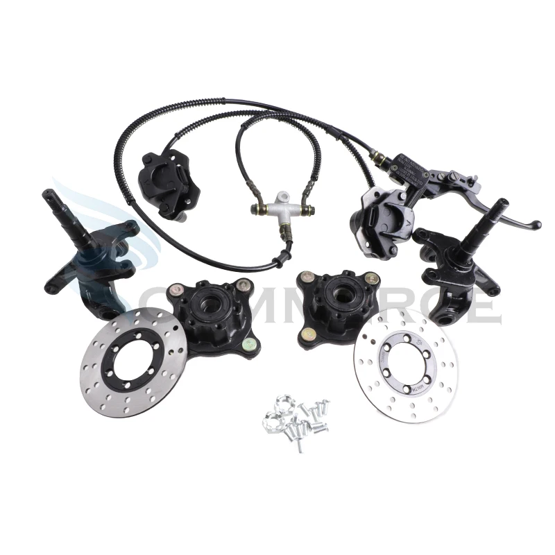 1Sset-Steering-Strut-Knuckle-Spindles-with-Wheel-Hub-130mm-Disc-Brake ...