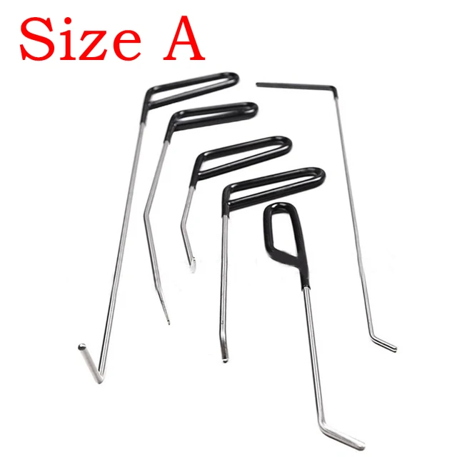 Car Hail Remover Hooks Rods Tools Auto Body Sheet Metal Paintless Dent ...