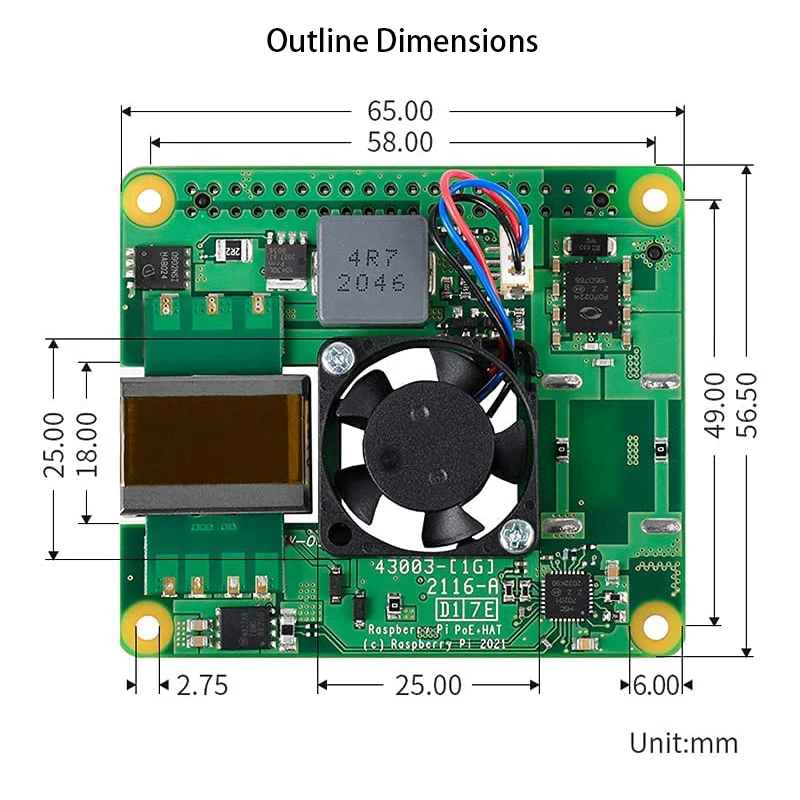 Raspberry Pi PoE+ HAT – Power Over Ethernet - Raspberry Pi