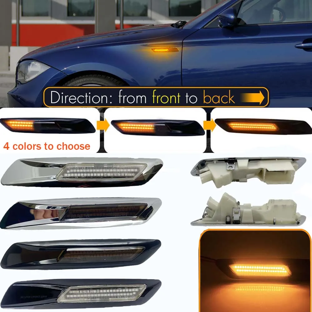LED Front Side Turn Signal Lamp Marker Light Dynamic Fender Light For ...