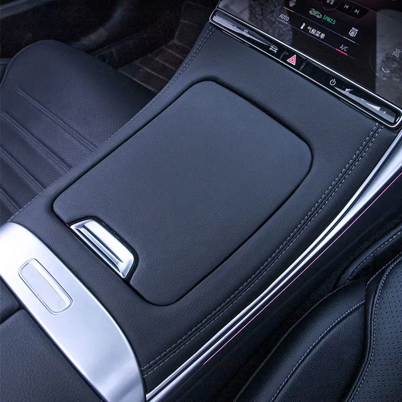 Leather-Car-Central-Control-Panel-Decorative-Cover-Decoration-for ...