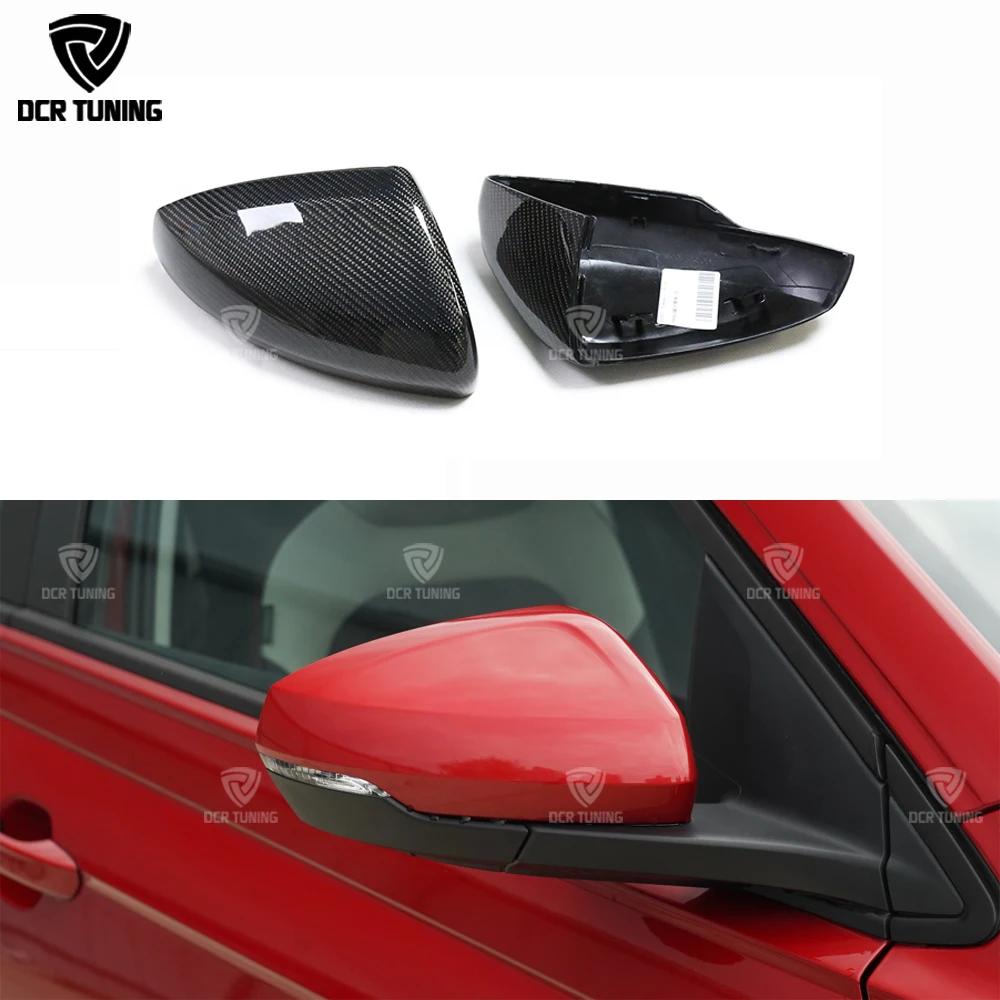 Replacement-Real-Carbon-Fiber-Side-RearView-Gloss-Mirror-Caps-car ...
