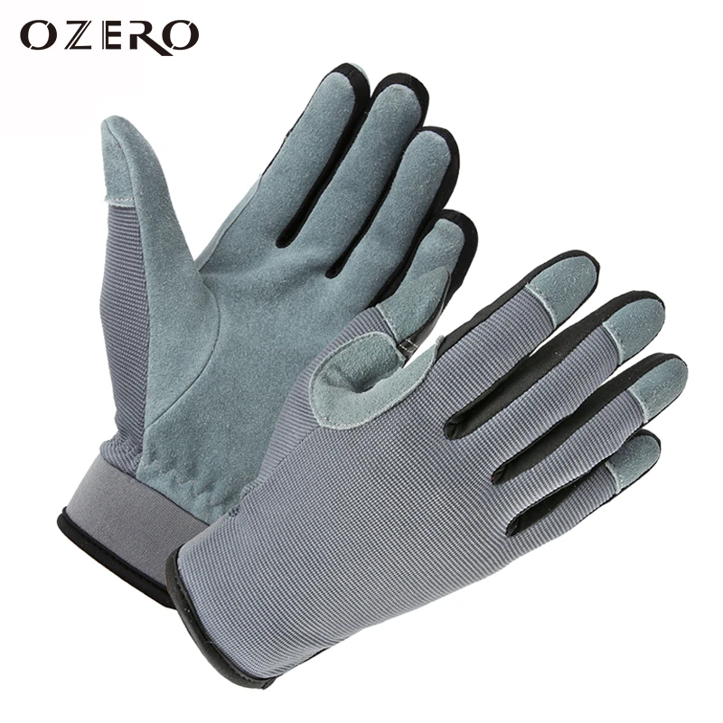 OZERO guantes de trabajo de jardinería para mujer, de piel de ciervo ...