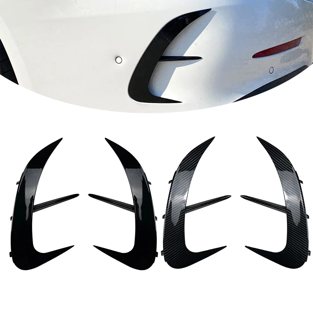 1 Pair Car Rear Bumper Splitter Spoiler Canard Air Vent Decoration Trim ...