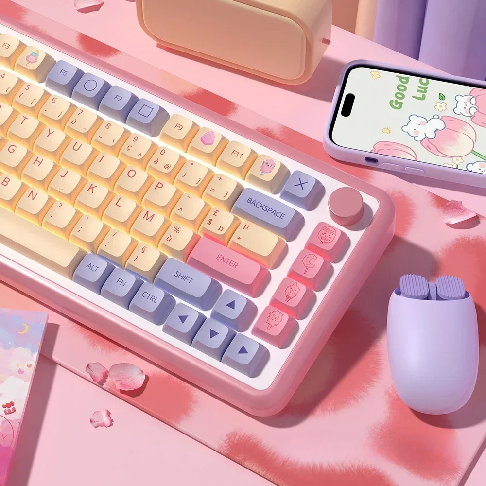 Pink-Keyboard-Keycaps-Cute-Key-Caps-XDA-Height-Key-Caps-Mechanical ...
