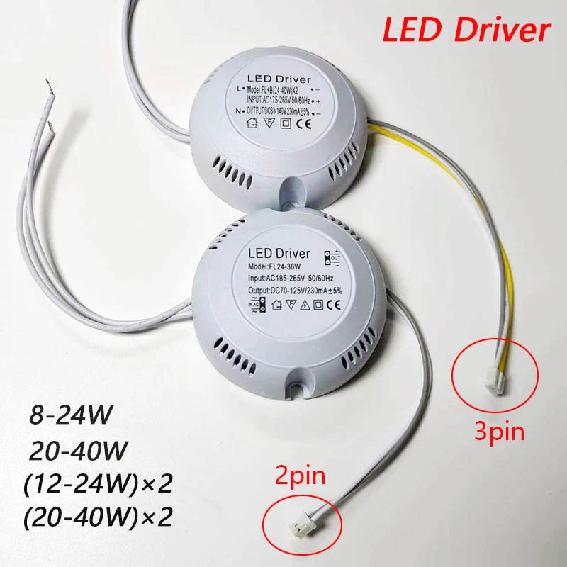 Driver-LED-rotondo-adattatore-3-colori-per-illuminazione-a-LED ...