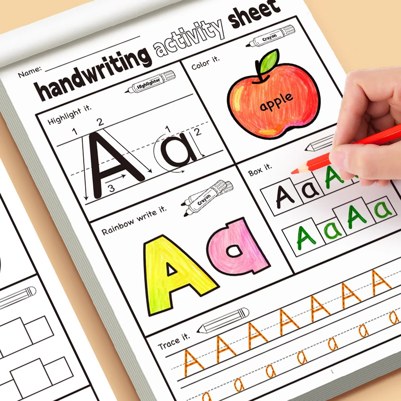 32-Page ABC Tracing Workbook: Fun English Alphabet Tracing Book for ...