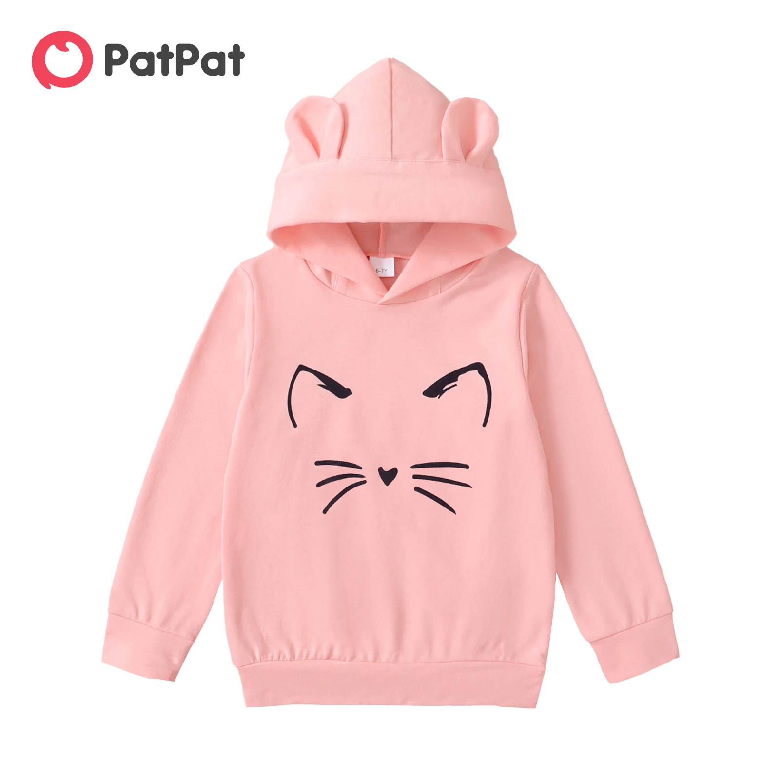 PatPat Kid Girl Sudadera con capucha y diseño de orejas de gato para niña| | - AliExpress