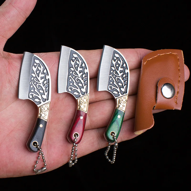 Mini Kitchen Knife Wooden Handle Sharp Knife Pocket Knife Gift Knife ...