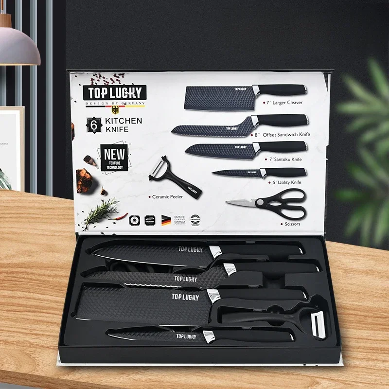 Six-piece-Set-of-Household-Kitchen-Knives-Complete-Combination-Sharp ...