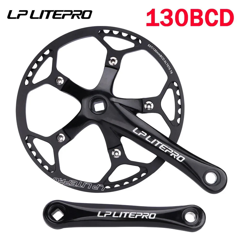 Litepro-Square-Connecting-Rods-Crankset-130-BCD-Chainring-45T-47T-53T ...