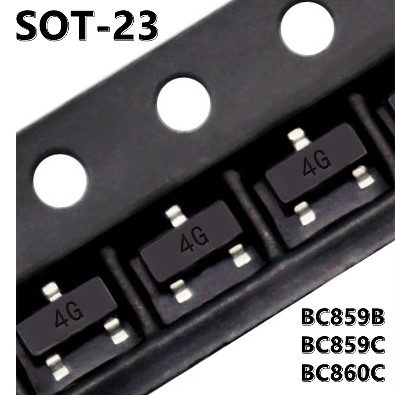 (50pcs) BC859B 4B BC859C 4C BC860C 4G SMD Triode SOT-23 Crystal Power ...