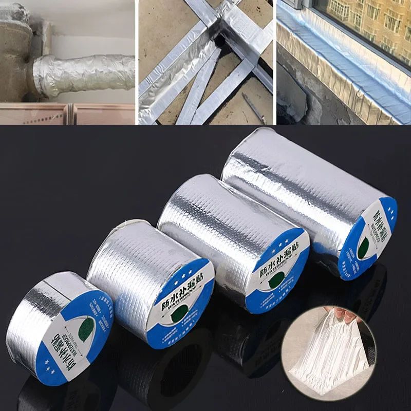 Anti Leakage Tape Aluminum Foil Butyl Rubber Tape Super Resistant ...