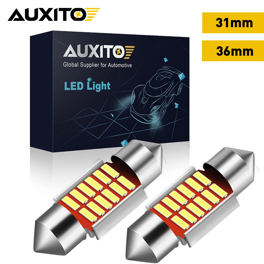 AUXITO-2Pcs-C5W-LED-Bulbs-Canbus-Car-Interior-31mm-36MM-Festoon-Auto ...