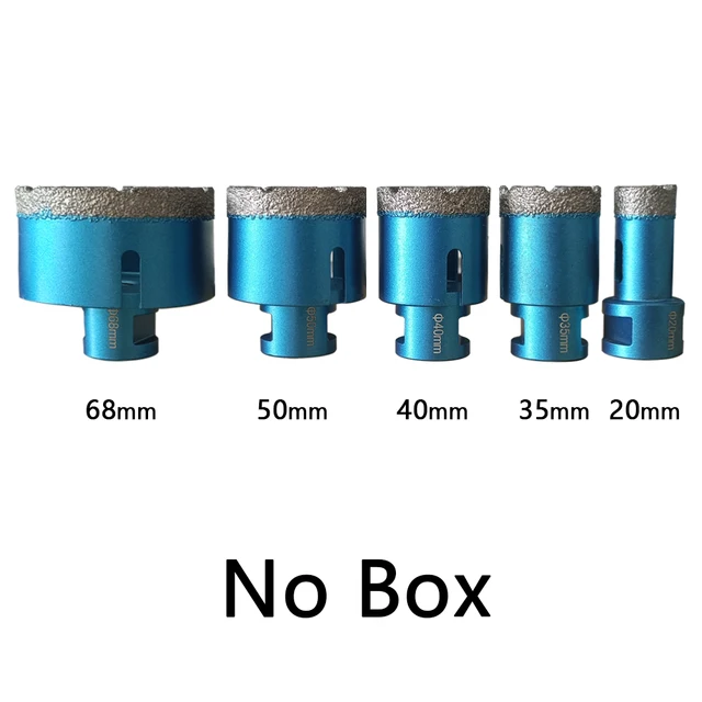 5 Pcs Dry Drill M14 Thread Brazing Hole Saw Set Porcelain Tiles Crowns Granite Marble vitrified ...