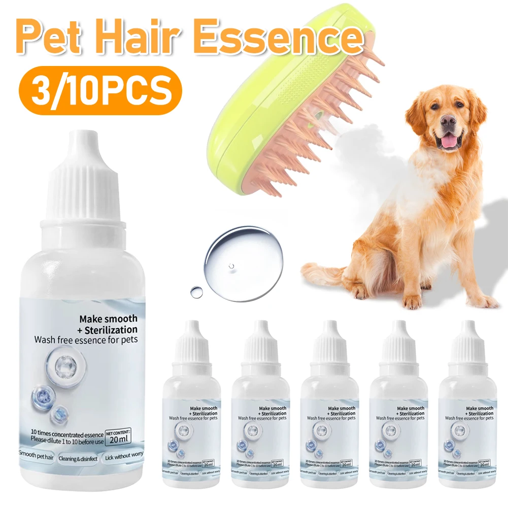 3-10pc-Katze-Dampf-b-rste-waschen-frei-Essenz-Haar-Serum-Tier-pflege ...