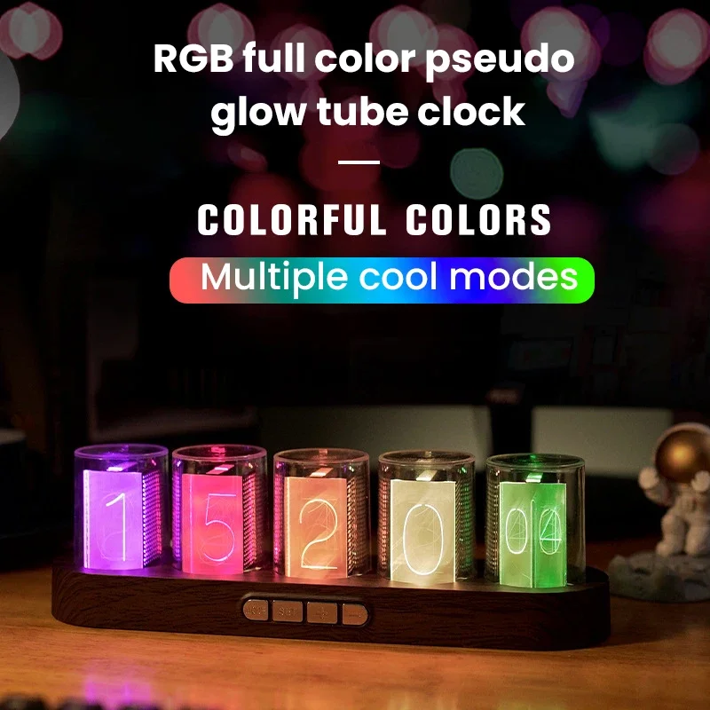 Digital-Nixie-Tube-Clock-Colorful-RGB-LED-Glows-for-Home-Bedroom ...