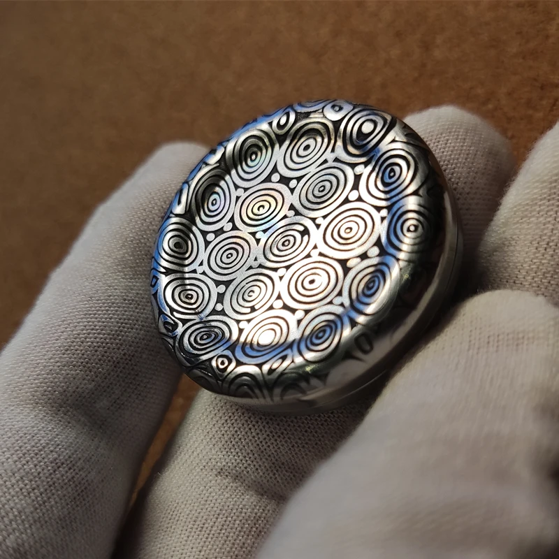 Damascus Fidget Spinner | Fidget Spinner Titanium | Damascus Steel ...