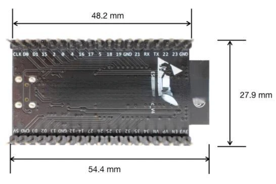 Pcb Design Sizes Of The Original Esp32 Devkitc 32u Wifi 60 Off