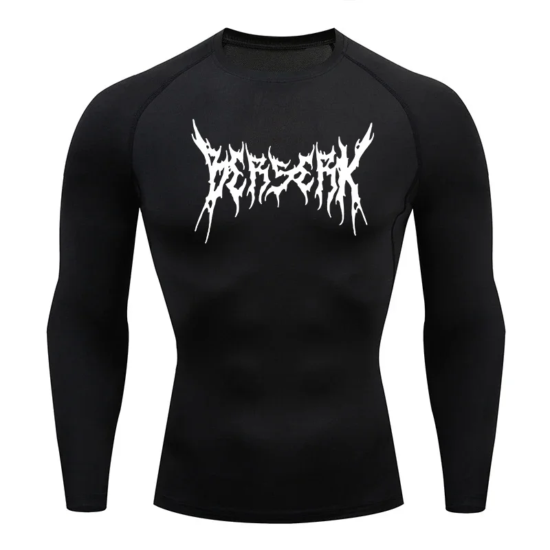 Gym workout Rash Guard for Men sports quick drying tight fitting short ...