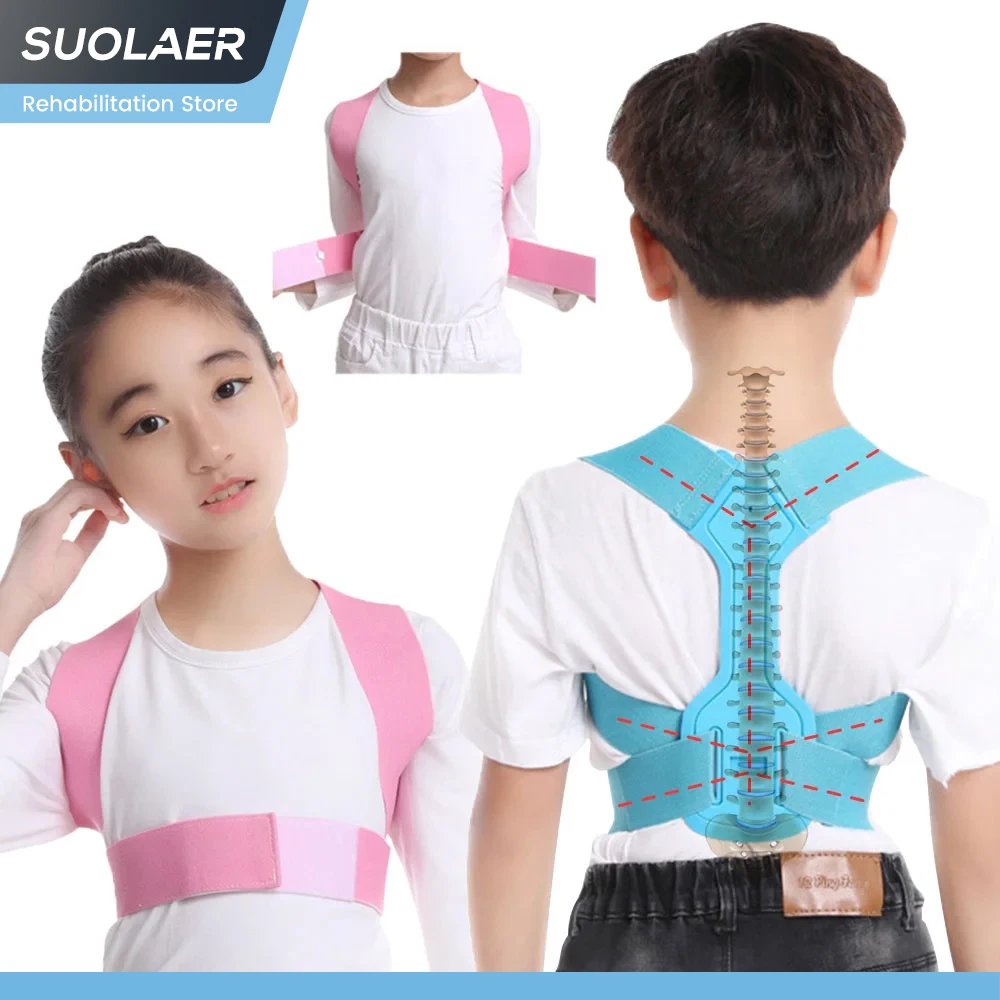 Children-Adjustable-Posture-Corrector-Back-Support-Boy-Girls-Shoulder ...