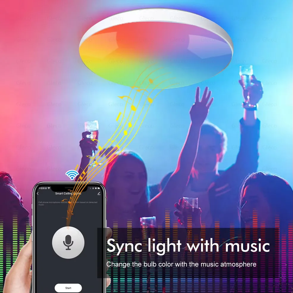 Tuya Zigbee 3.0 Smart Ceiling Light Wifi RGBCW – In Touch Decor