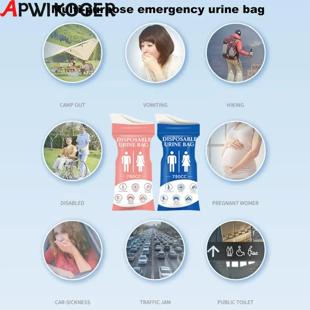 4Pcs-Disposable-Urinal-Bag-Outdoor-Emergency-Urinate-Bags-750ml ...