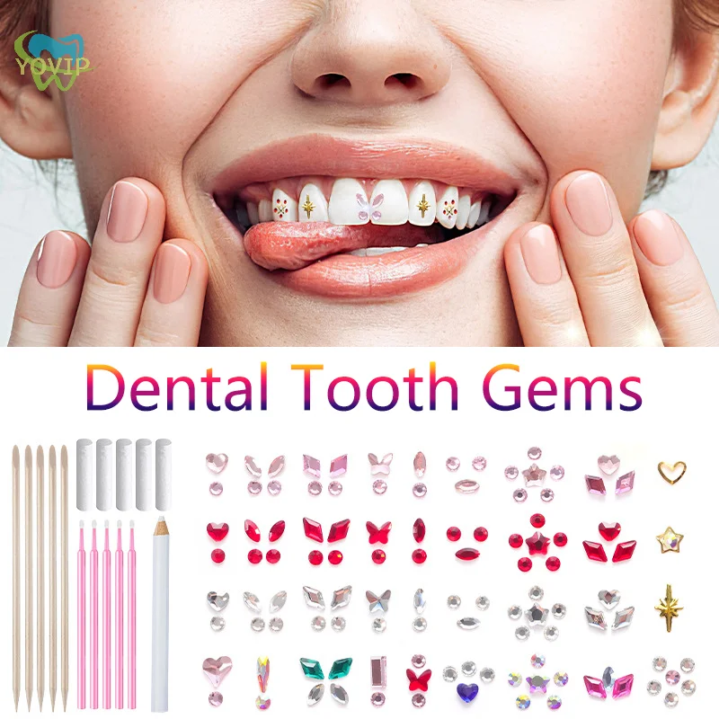 1Set-Dental-Tooth-Gems-Crystal-Diamond-Ornament-Diy-Tools-Various ...