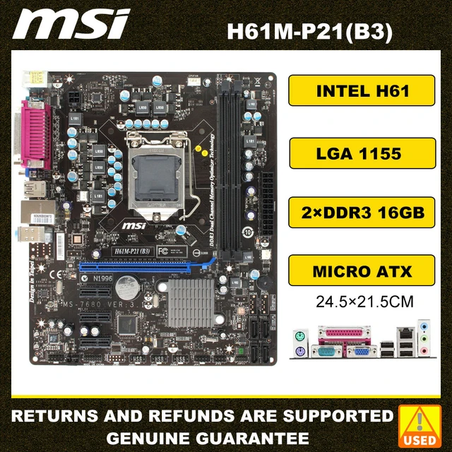 MSI H61M-P21 (B3) Motherboard BIOS