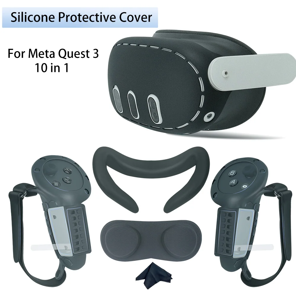 10-in-1-Silicone-Controller-Cover-Case-for-Meta-Quest-3-VR-Headset-Grip ...