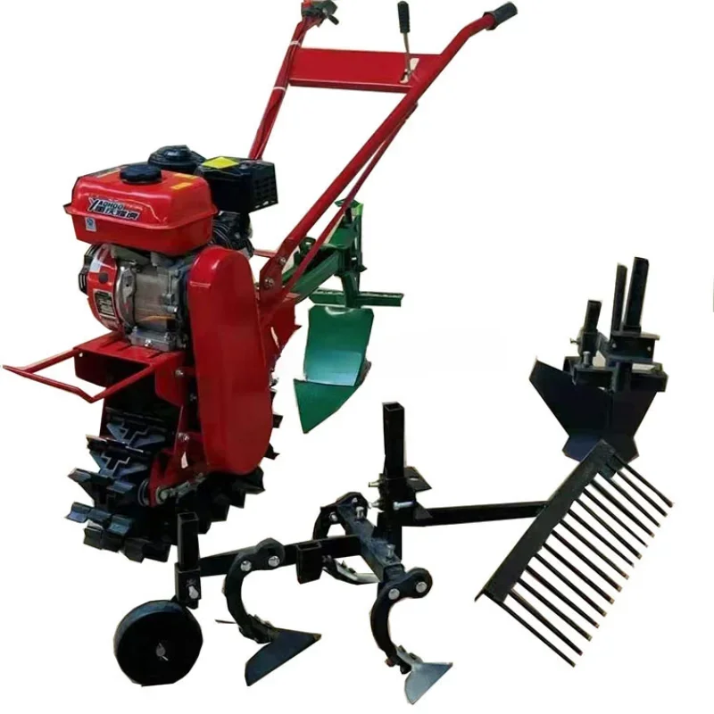 hand-tractor-hand-held-chain-tiller-micro-tillage-machine-mini ...