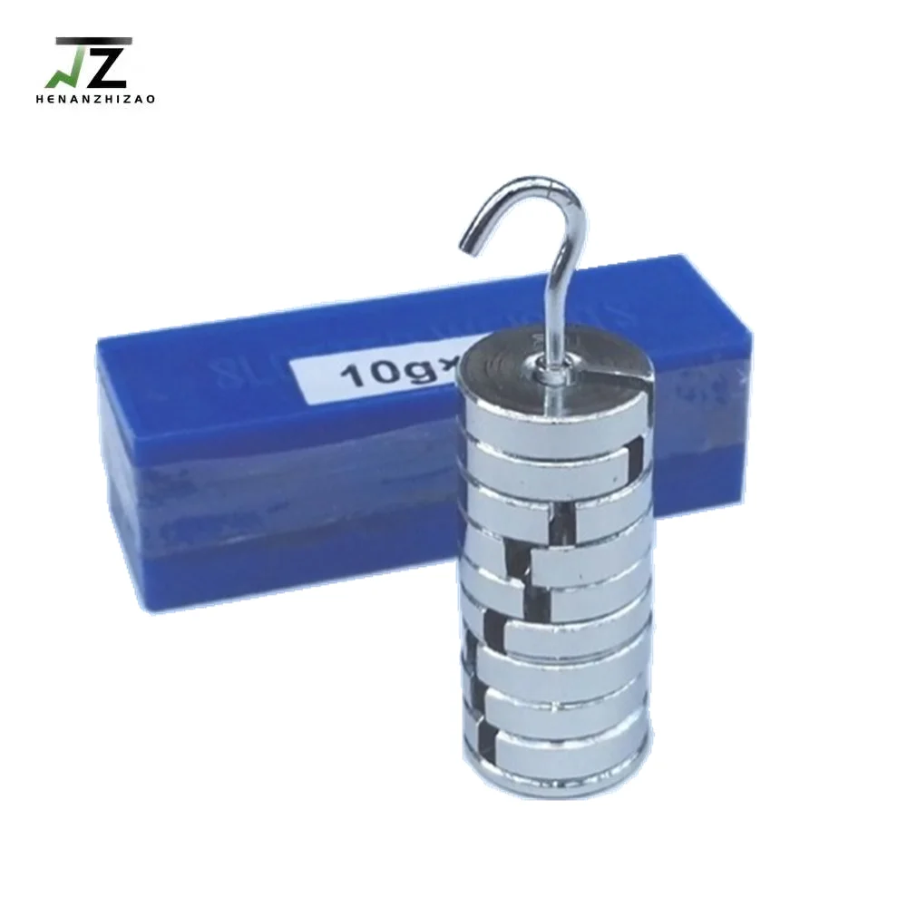 Metal Slotted Weight Set 10g*10 Of Weighing Device For Physical ...