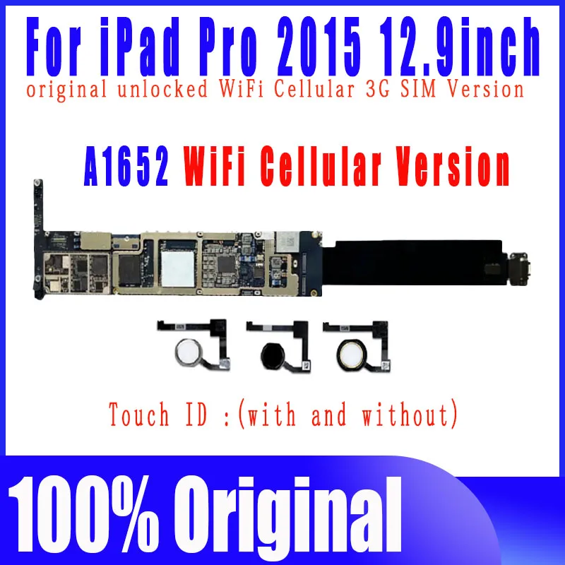 100% Original Clean iCloud A1652 WLAN Cellular for iPad Pro 12.9inch ...