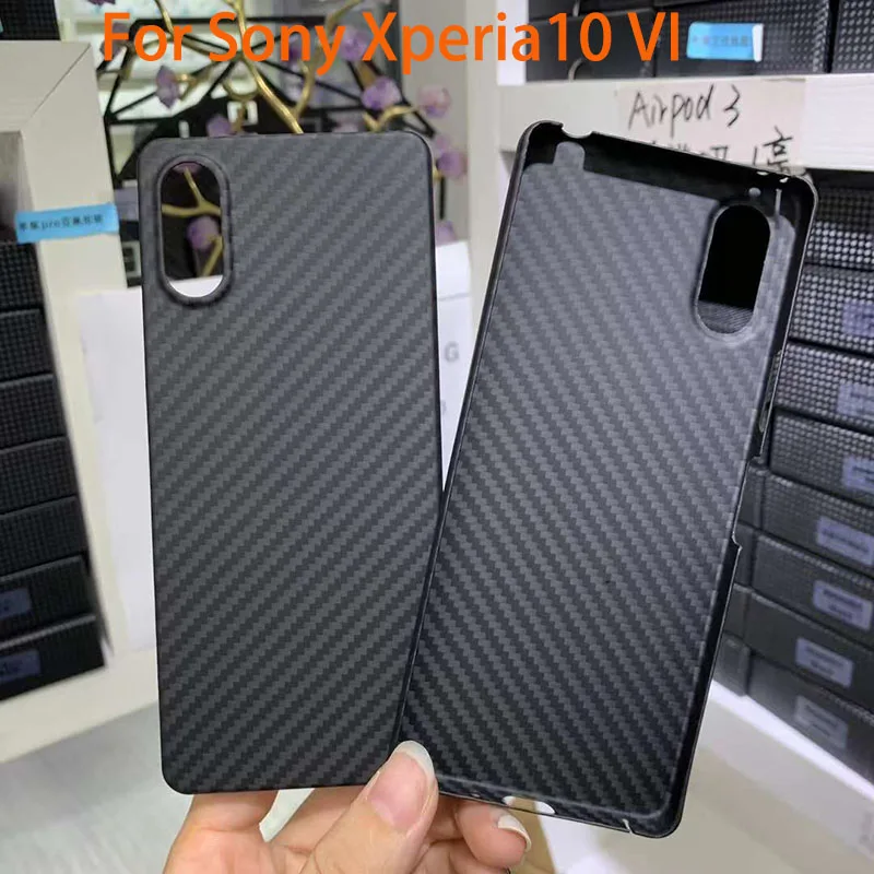 Case for Sony Xperia 10 VI 10VI 6th Real Carbon Fiber Aramid Anti ...