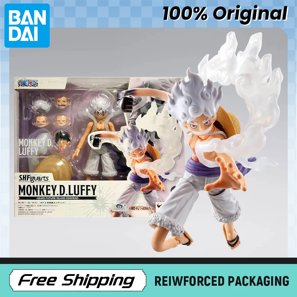 In Stock Bandai SHF One Piece Monkey D Luffy Gear 5 Egghead Island Arc ...