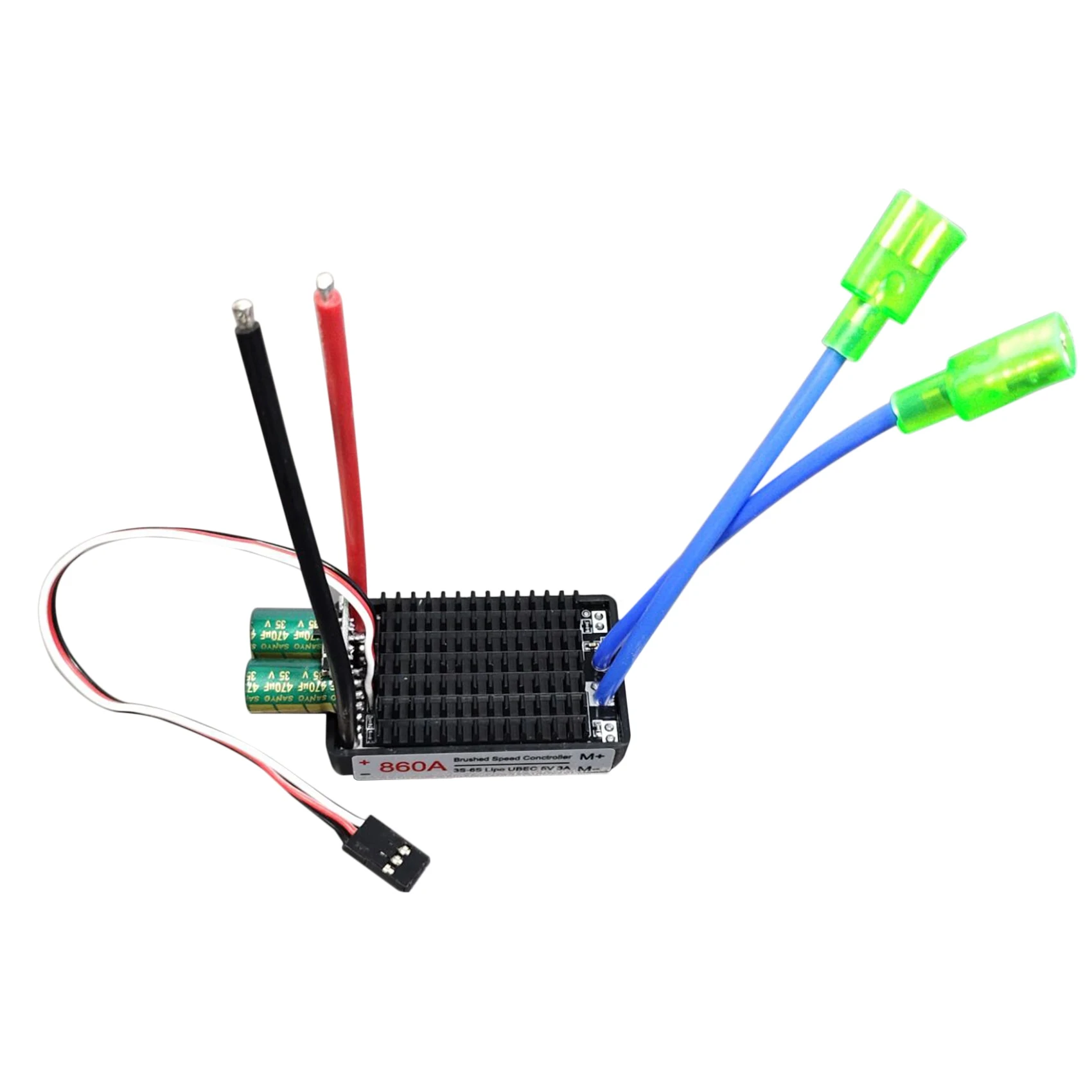 High-Power-12V-24V-Waterproof-Bidirectional-RC-ESC-Brush-ESC-for-RC-Car ...