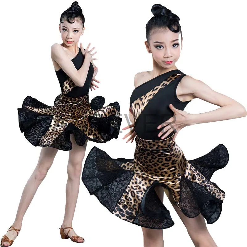 sexy Latin Dance Costume For Girls Ballroom Salsa Tango top Skirts Kids ...