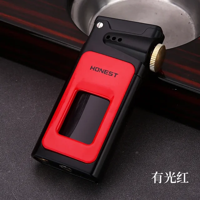 Creative Ejection Ignition Kerosene Lighter Transparent Large Capacity ...