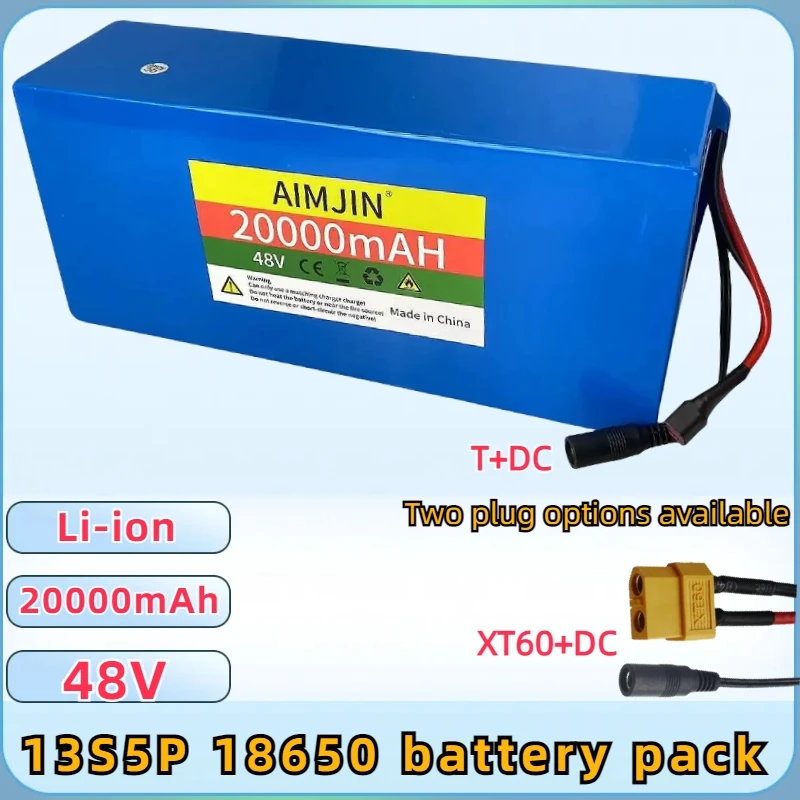 48V-20Ah-18650-13S5P-Lithium-Battery-Pack-Built-in-BMS-500-1000W ...