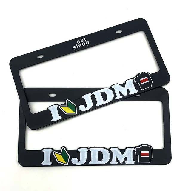 2PCS JDM Style USA Standard ABS Car License Plate Frame For HKS Initial ...